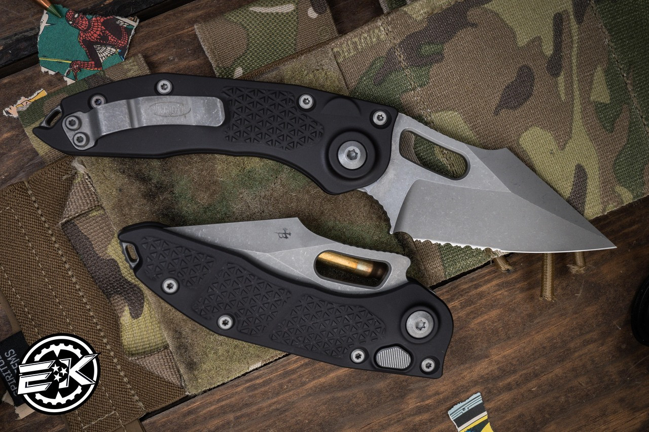 Microtechborka Stitch Auto Folding Knife 375 Apocalyptic Serrated