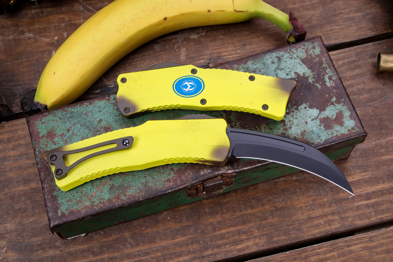 Heretic Knives "ROC" Stabnana OTF Automatic Knife 3" DLC Black H060-6A-NANA