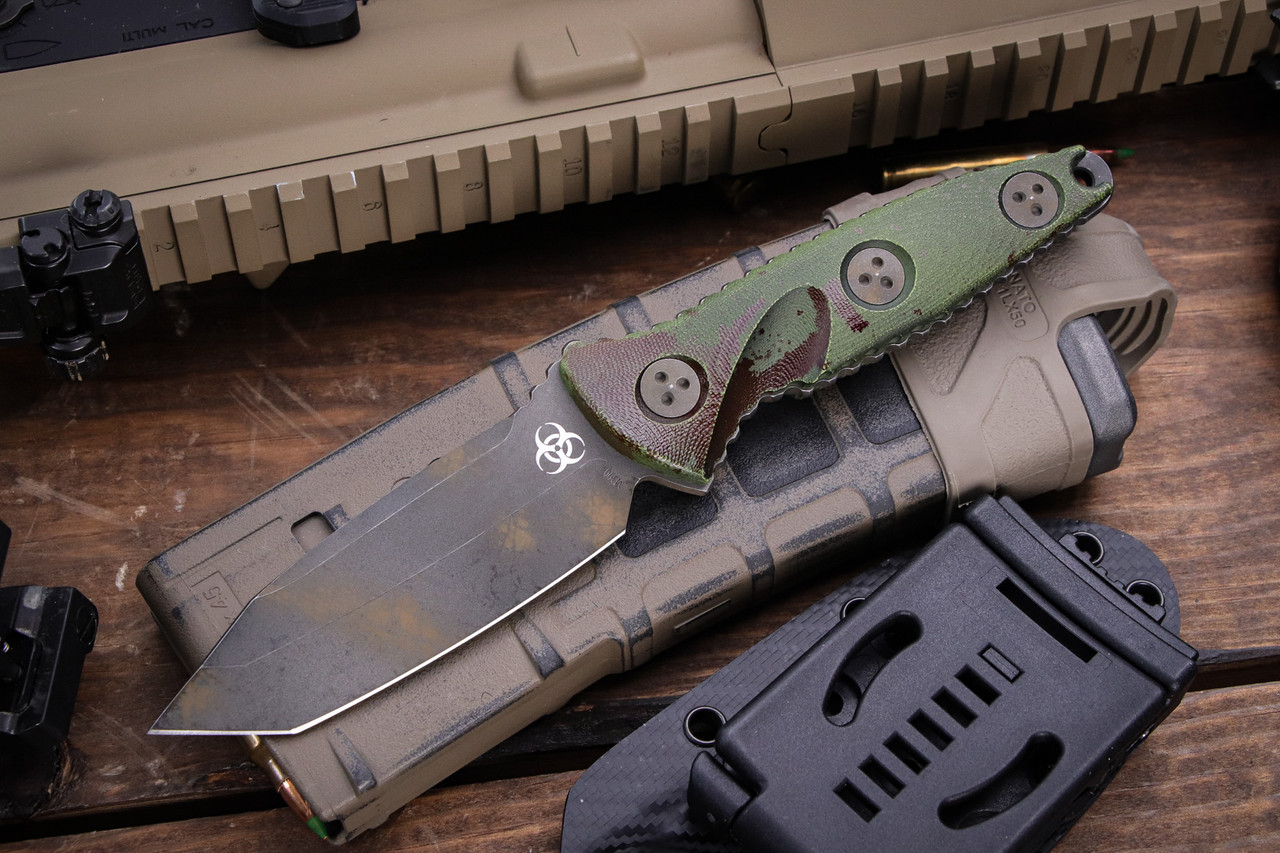 Microtech Socom Alpha Mini Outbreak G10 Fixed Blade Knife 375 Tanto