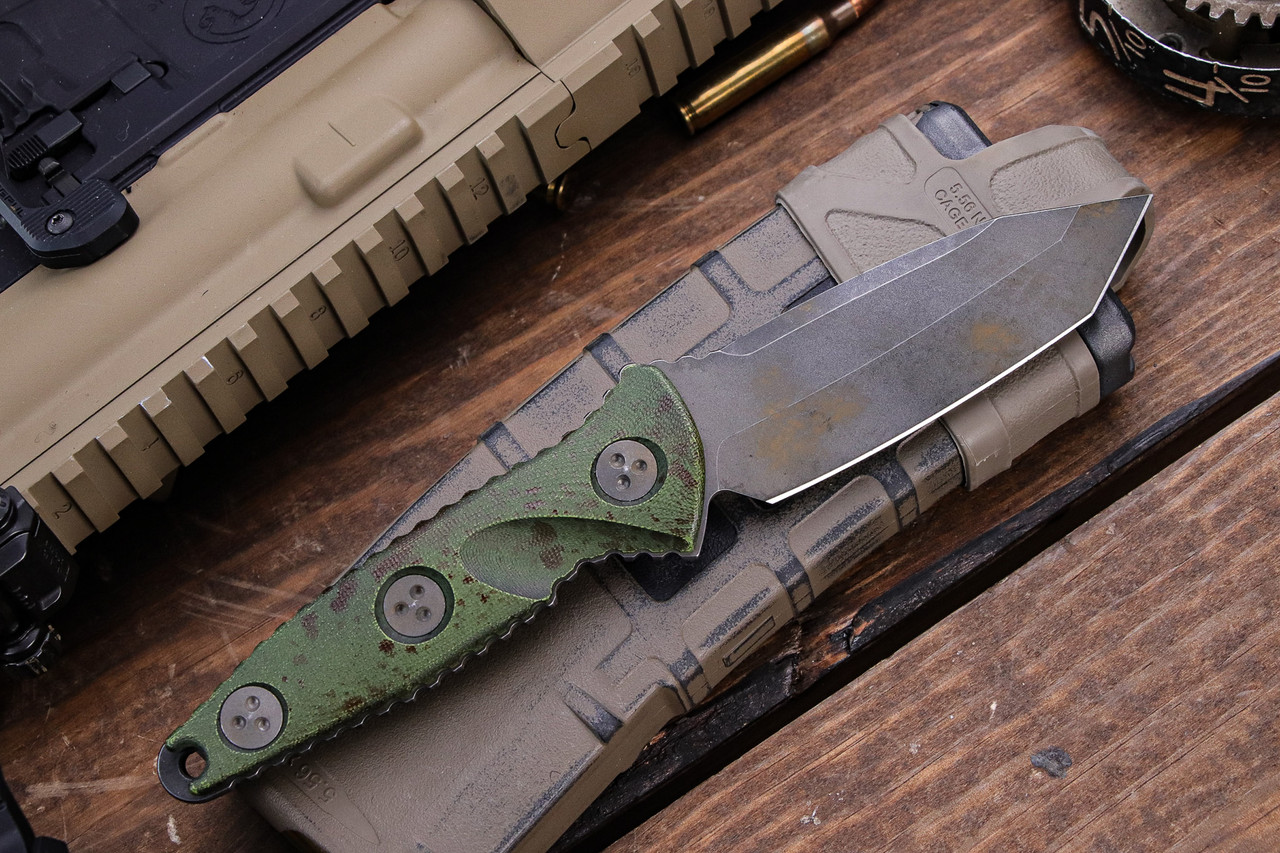 Microtech Socom Alpha Mini Outbreak G10 Fixed Blade Knife 375 Tanto