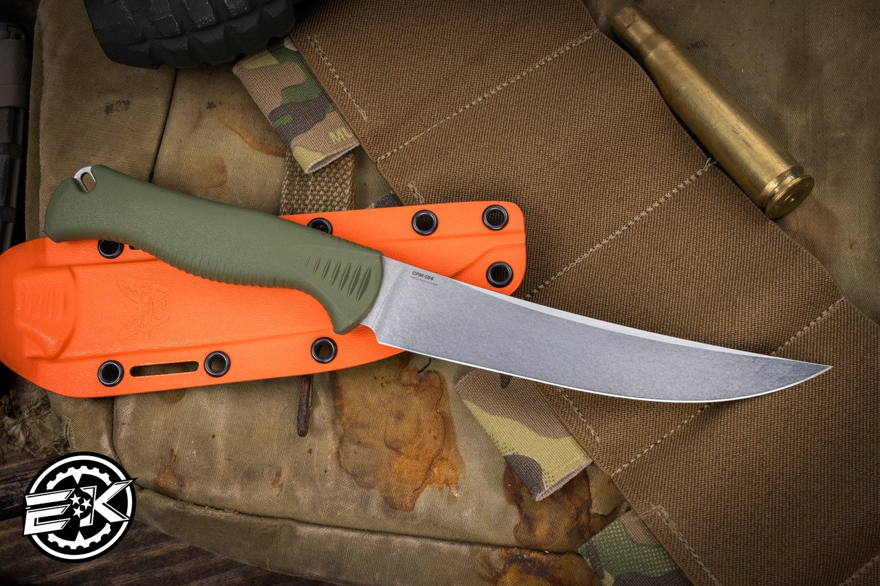 Benchmade Hunt Meatcrafter Fixed Blade Hunting Knife OD Green ...