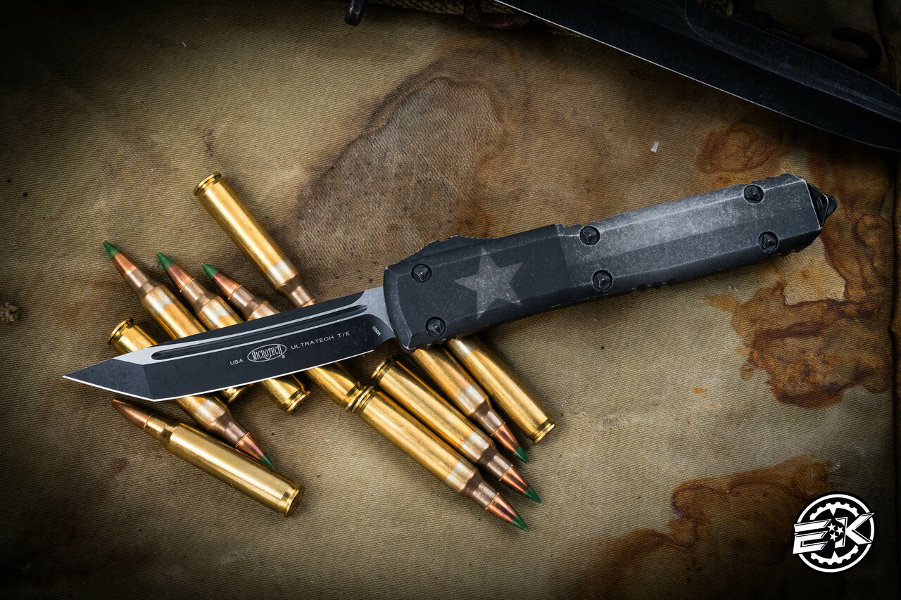 Microtech Ultratech Texas NRA Show Distressed OTF Automatic Knife 3.4 ...