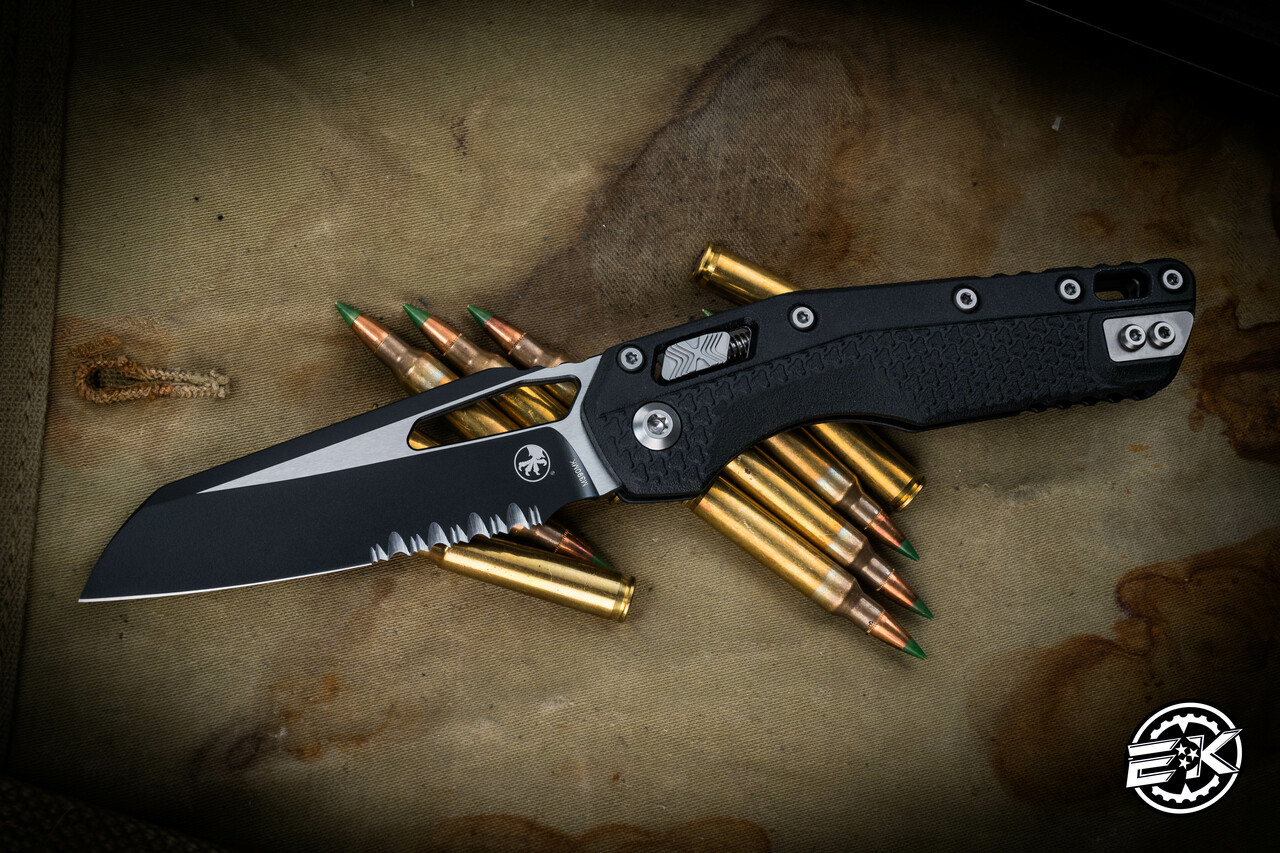 Microtech Standard Issue Msi Ram Lok Manual Folding Knife 385 Black