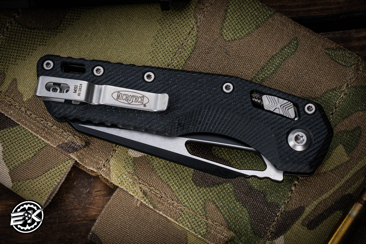 Microtech Standard Issue Msi Ram Lok Manual Folder Fluted Black G10 3