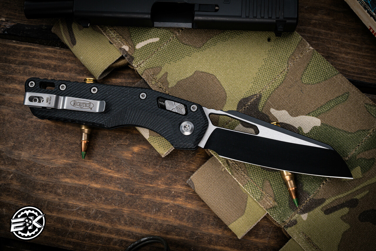 Microtech Standard Issue Msi Ram Lok Manual Folder Fluted Black G10 3