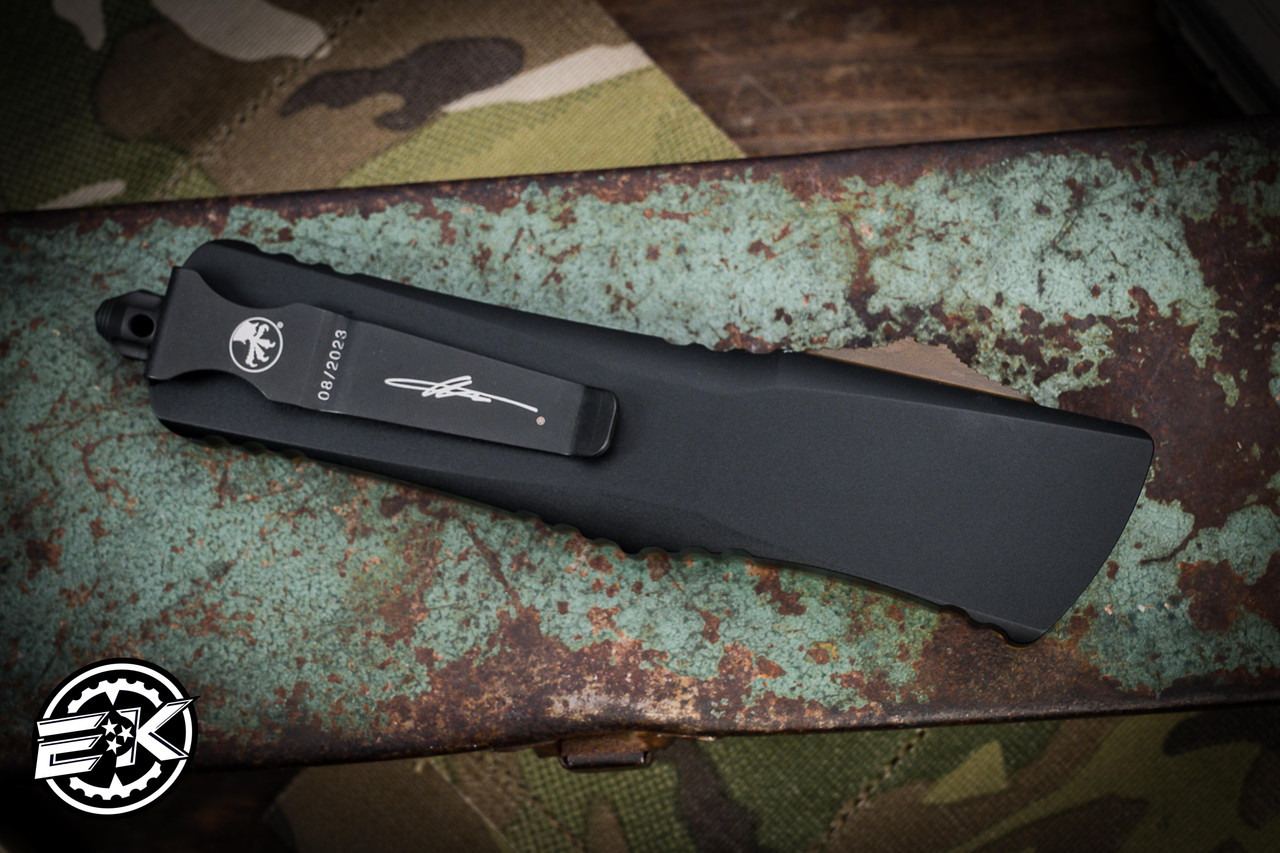 Preowned Microtech Combat Troodon Ultem Otf Automatic 38 Dlc Drop