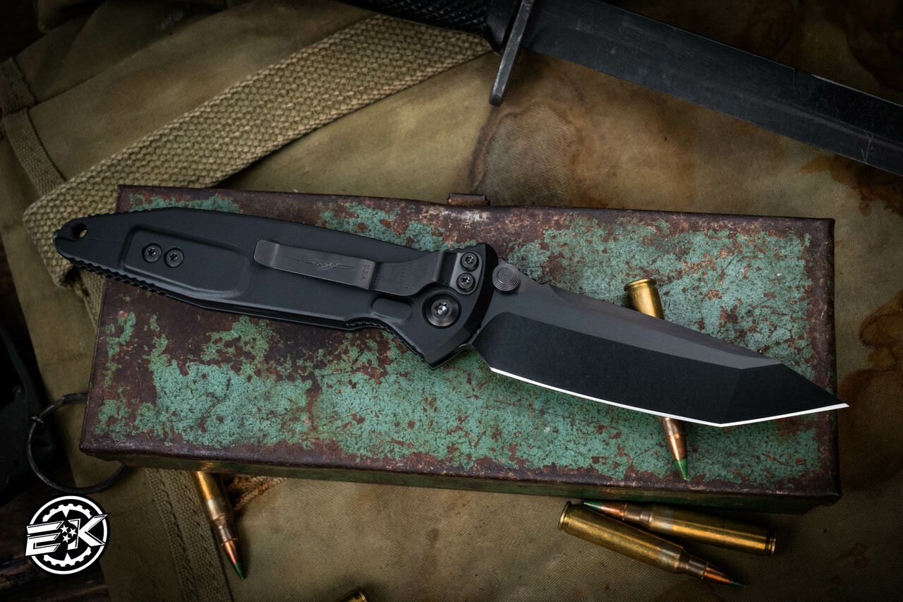 Microtech Socom Elite 80's Fat Carbon Inlay Manual Folding Knife DLC 4 ...