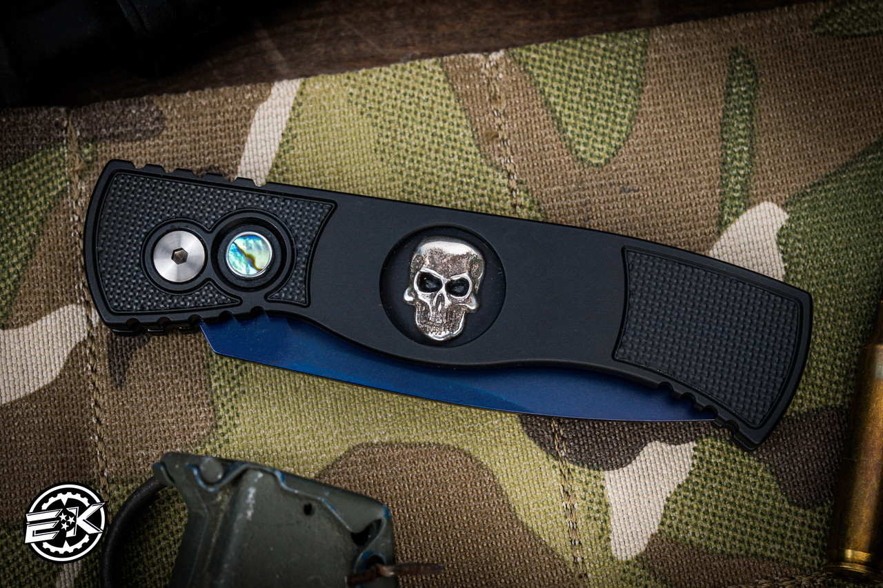Protech Tr 2 Tactical Response Automatic Knife Textured Black W Silver