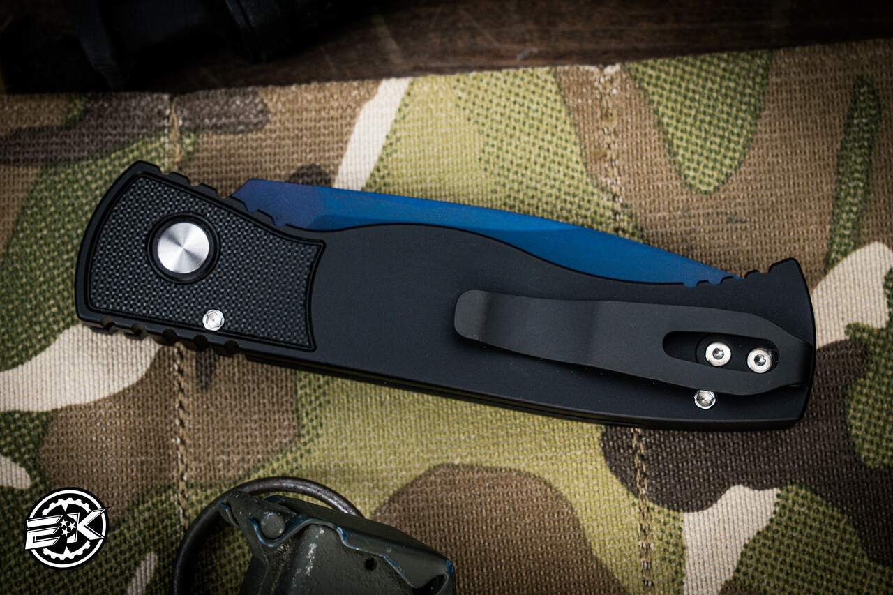 Protech Tr 2 Tactical Response Automatic Knife Textured Black W Silver