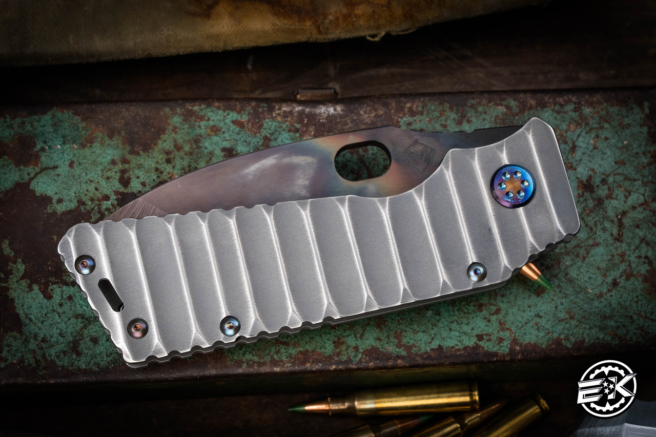 Medford TFF-1 Tactical Fighting Folder Knife Silver "Diamond Gator ...