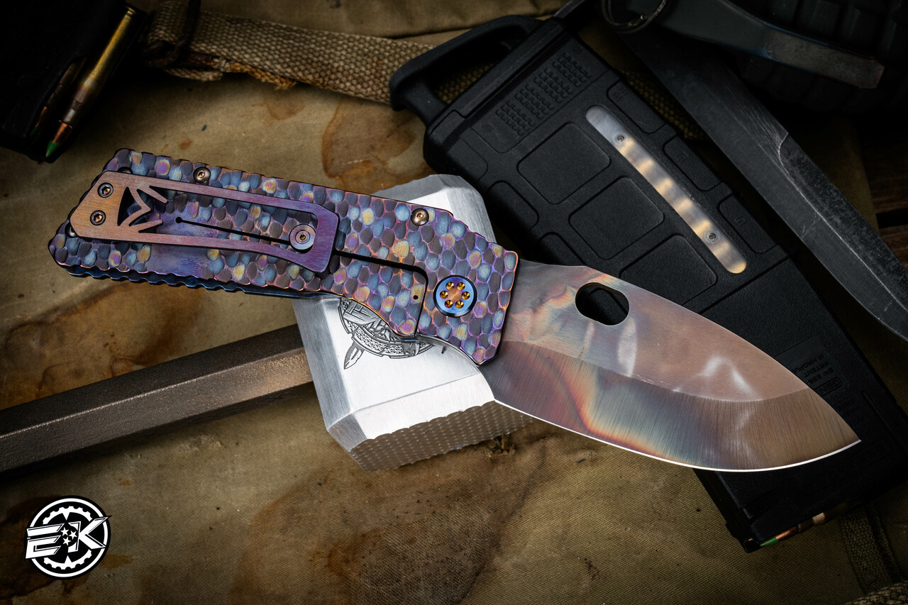 Medford TFF-1 Tactical Fighting Folder Knife "Trout Scales" Sculpted ...