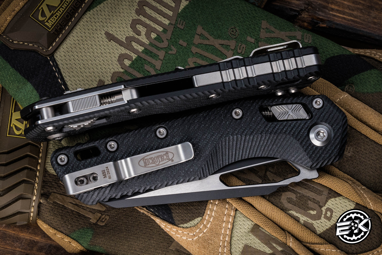 Microtech Standard Issue Msi Ram Lok Manual Folder Fluted Black G10 3