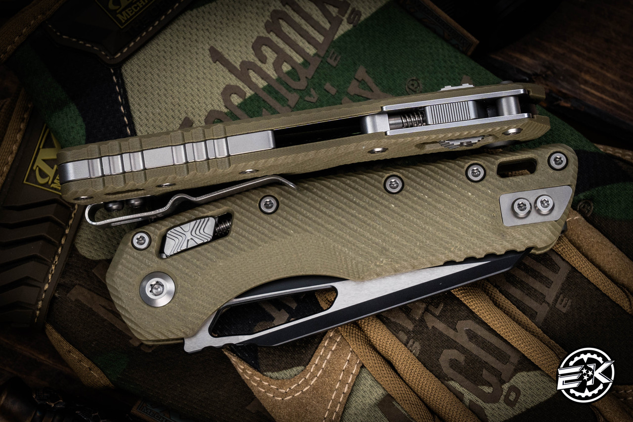 Microtech Standard Issue Msi Ram Lok Manual Folder Fluted Od Green