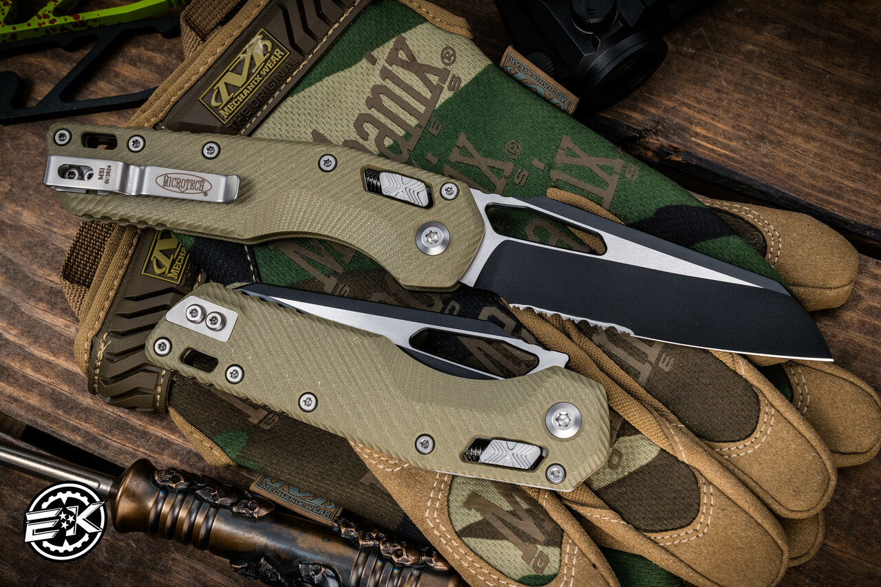 Microtech Standard Issue Msi Ram Lok Manual Folder Fluted Od Green