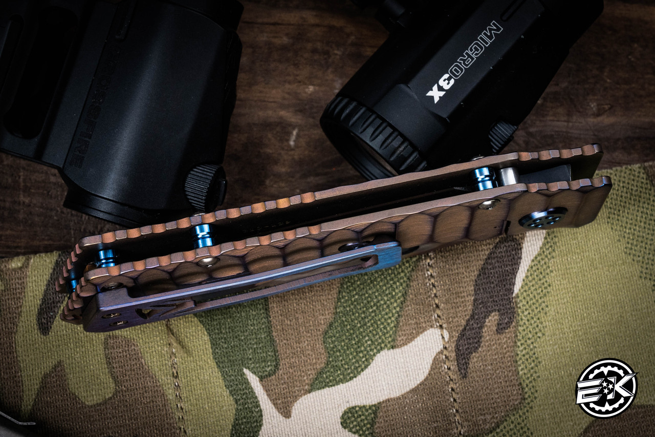 Medford TFF-1 Tactical Fighting Folder Knife Pink w/Blue Violet Diamond ...