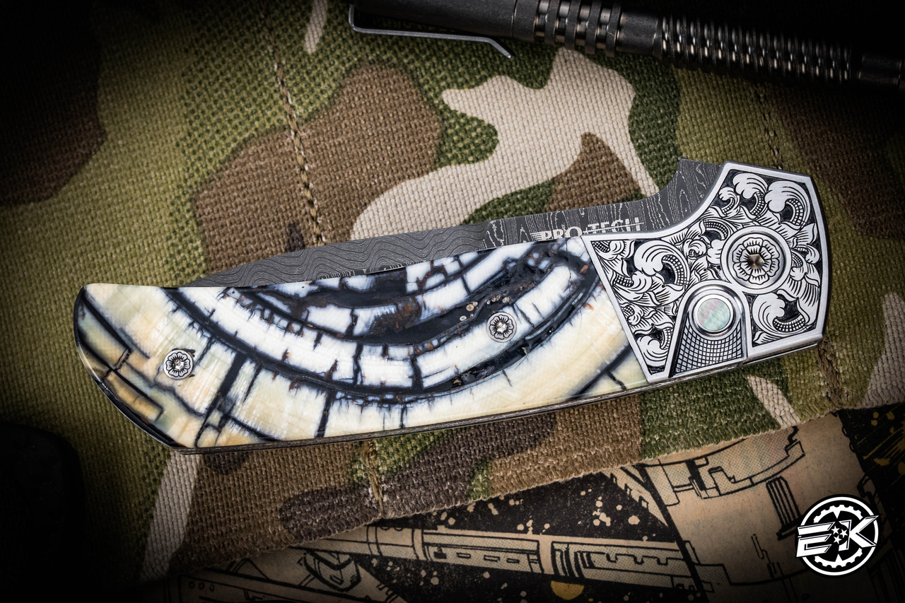 Protech Terzuola Atcf Ultimate Custom Bruce Shaw Hand Engraved