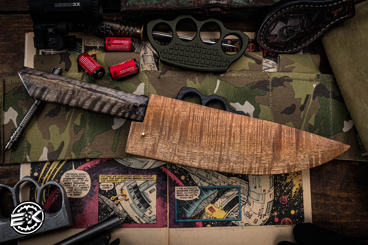 Farias Knives Custom Chef Knife Cutlery Hawaiian Koa Handle 8" Damascus