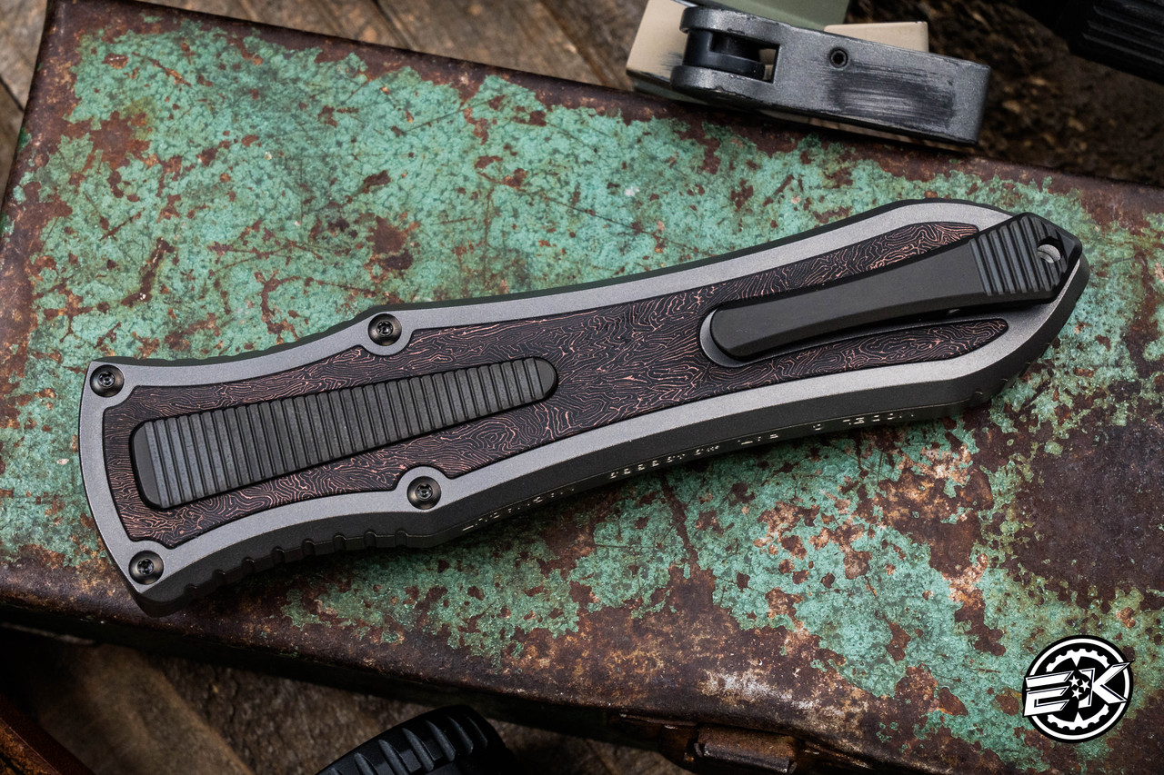 Hawk Knives Deadlock Model C Titanium/Red Carbon Inlay 3.5" DLC ...