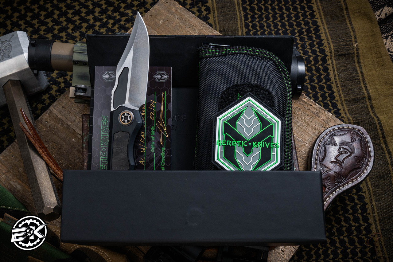 Heretic Knives Wraith V4 Prototype Manual Aluminumfat Carbon 36