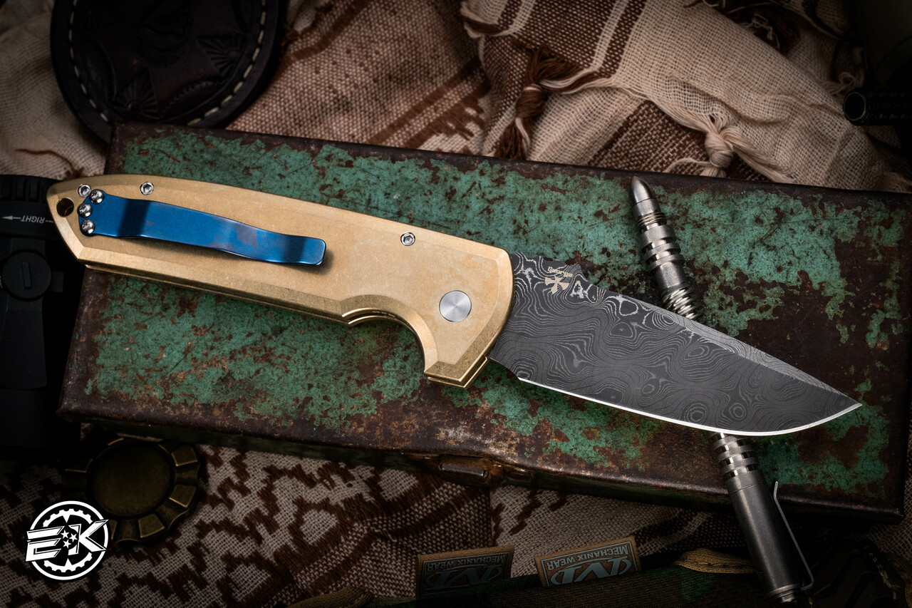 Protech Rockeye Custom Automatic Folding Knife Textured Bronze 34