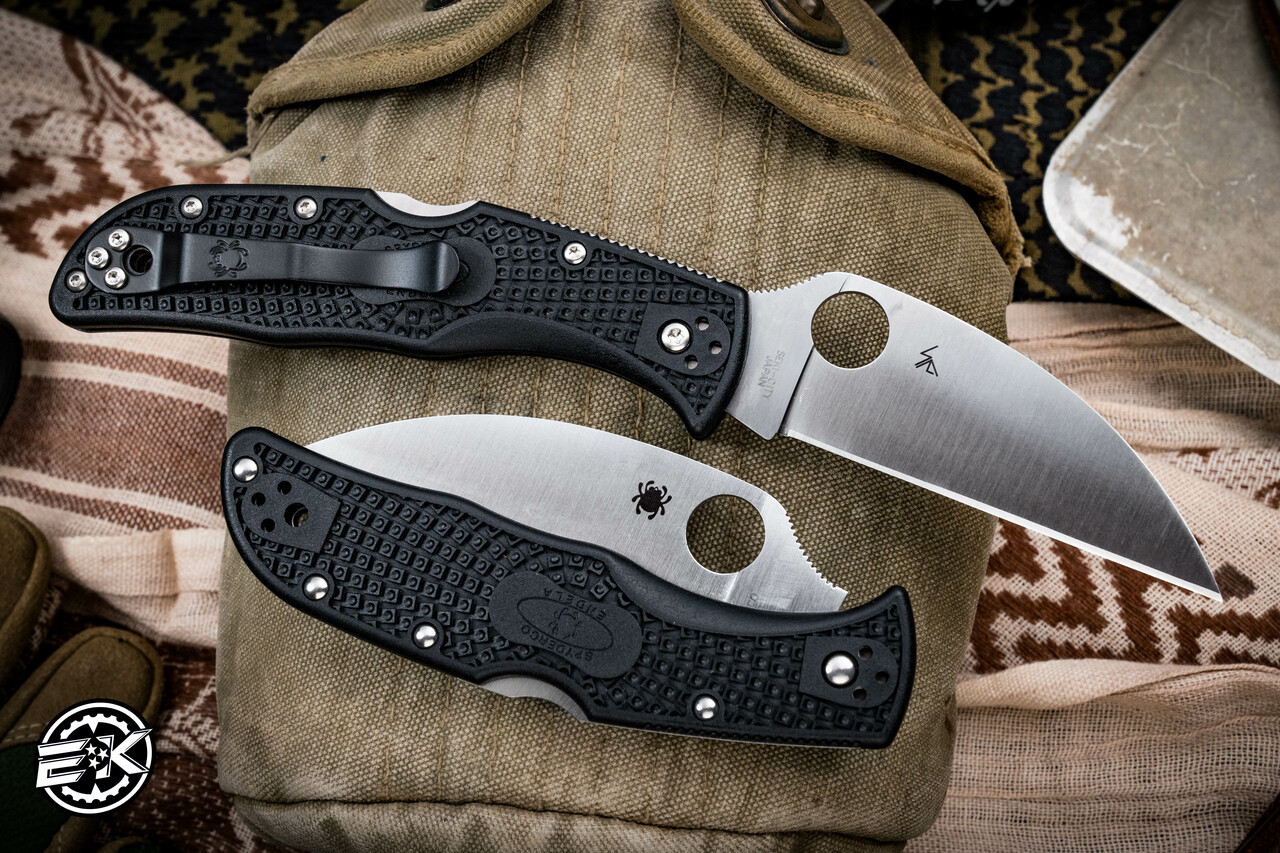 Spyderco Endela Lightweight Folder Knife Black FRN 3.4" Satin ...