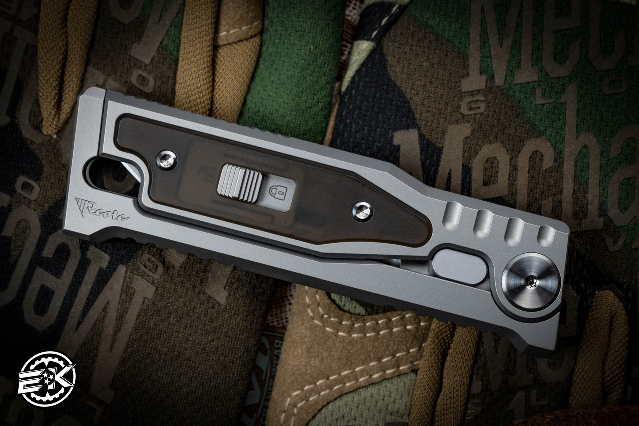 Preowned Reate Mini Exo Otf Knife Titaniumblack Ultem 25 Drop