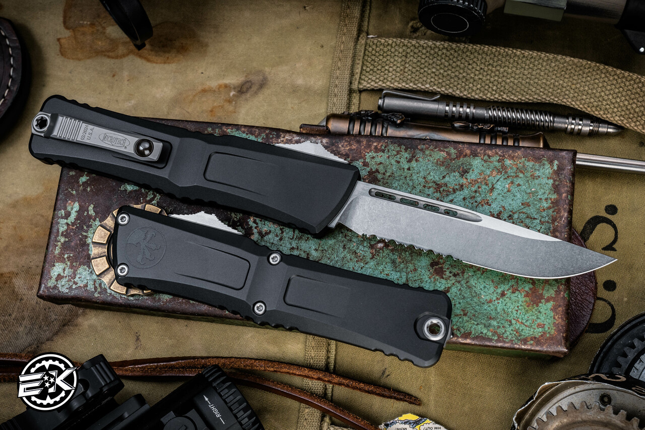 Microtech Combat Troodon Gen III OTF Automatic Knife 4" Drop Point ...