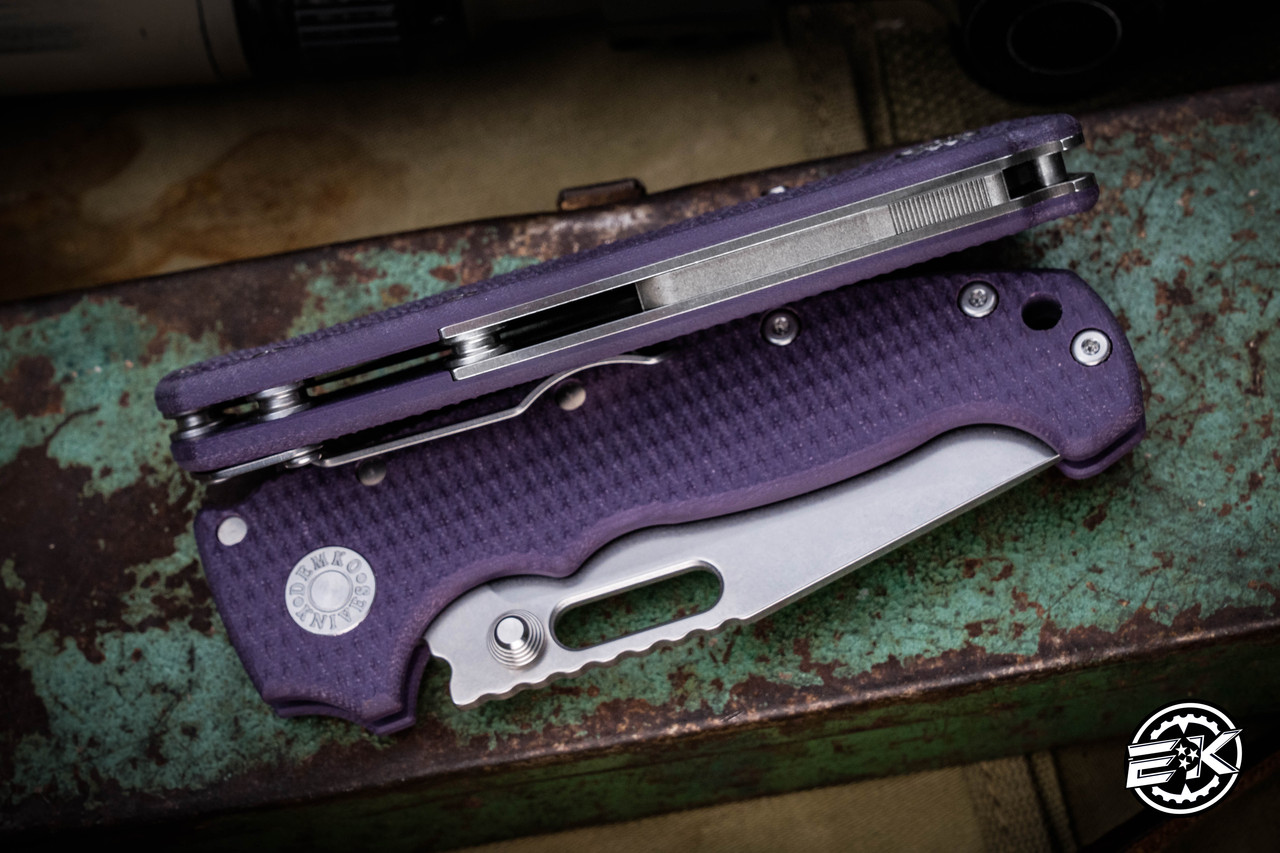 Demko Knives MG AD20S Purple G10 Shark Lock Folder 20CV Clip Point ...
