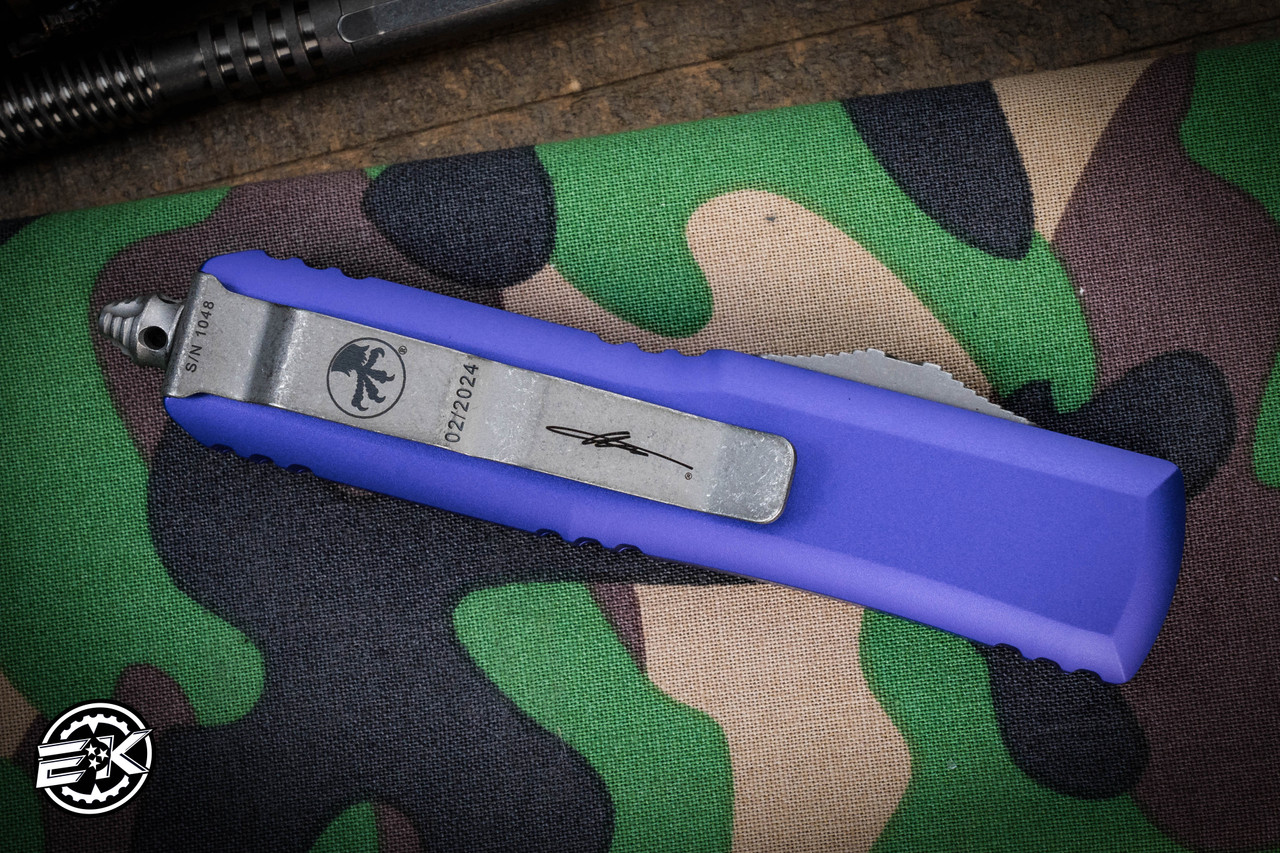 Microtech Utx 85 Hellhound Otf Automatic Knife Purple 31 Apocalyptic