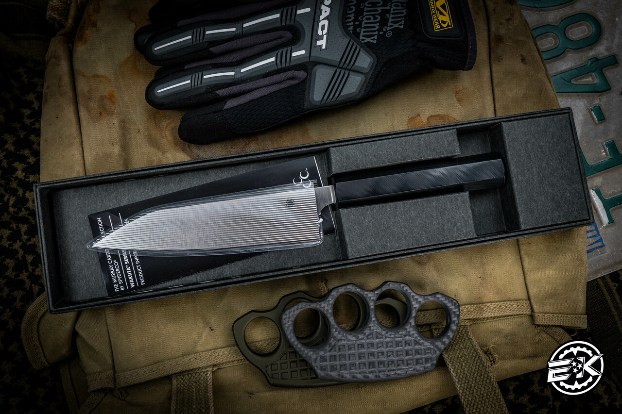 Spyderco Murray Carter Wakiita Funayuki Chef Knife Black G10 6.25 ...