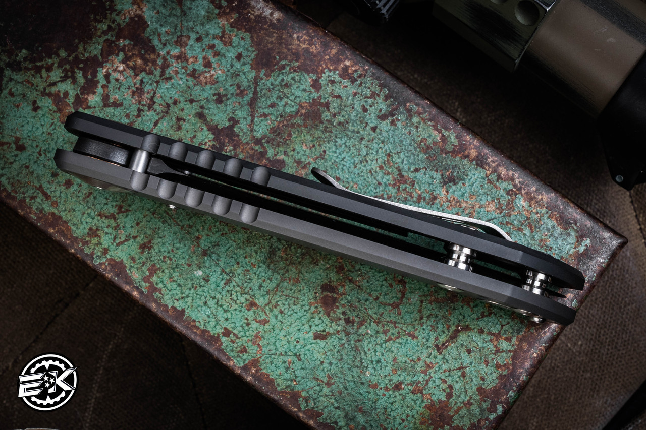 Spartan Blades Custom SHF Harsey Folder Knife Titanium Black PVD 4 ...