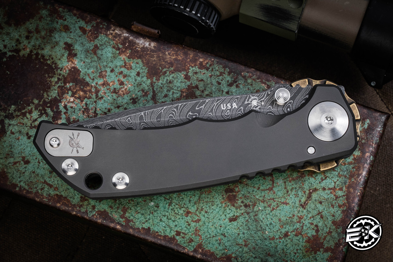 Spartan Blades Custom SHF Harsey Folder Knife Titanium Black PVD 4 ...
