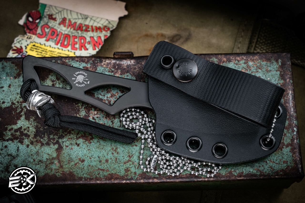 Spartan Blades ENYO Skeletonized Fixed Blade Neck Knife / IWB 3 ...