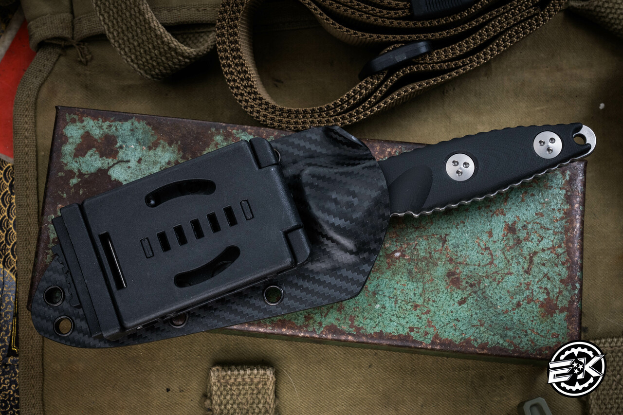 Microtech Socom Alpha Mini G10 Fixed Blade 375 Warcom Stonewash