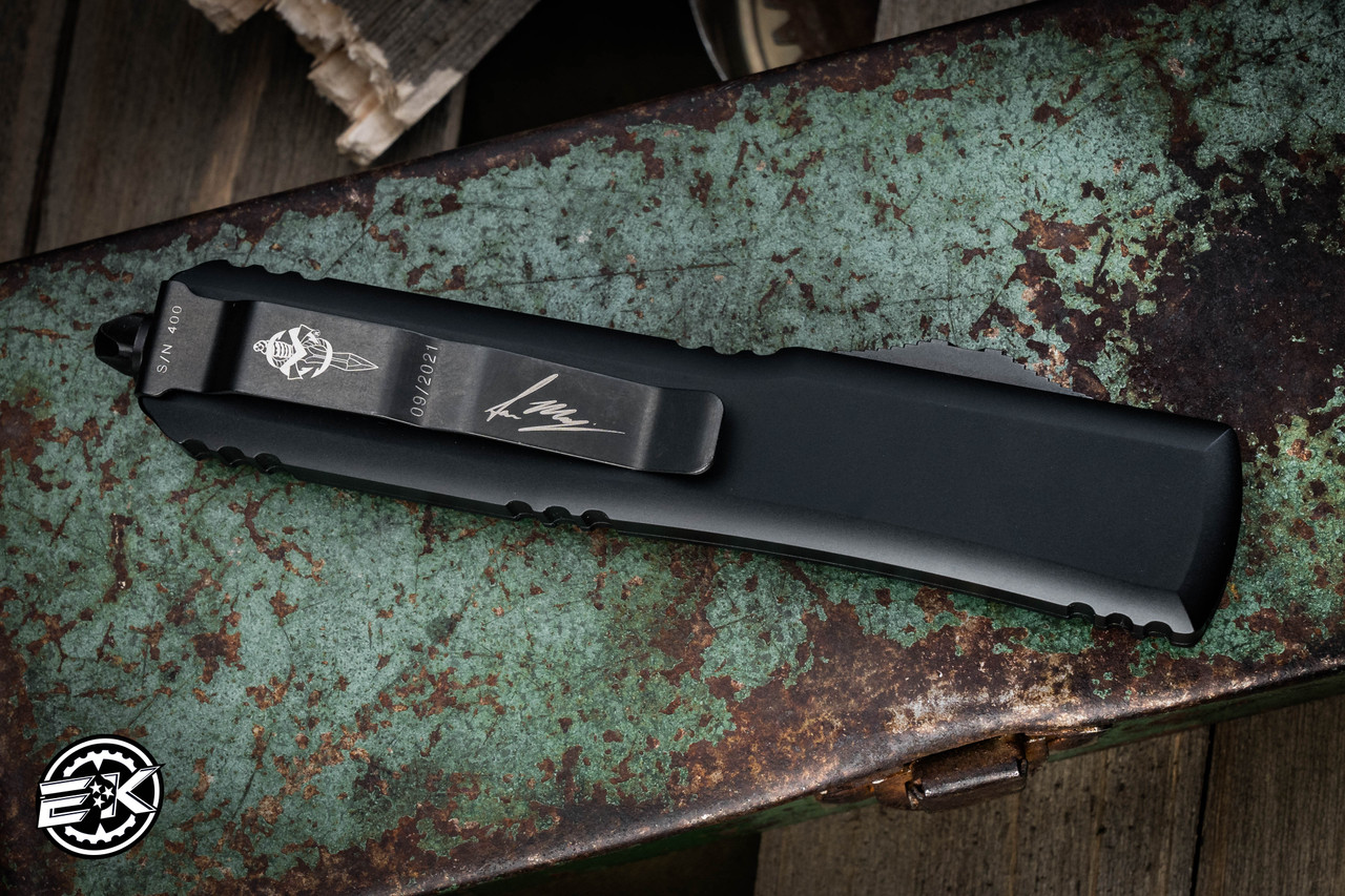 Microtech Ultratech OTF Hellhound Black Knife 3.4" DLC 119-1DLCTS ...