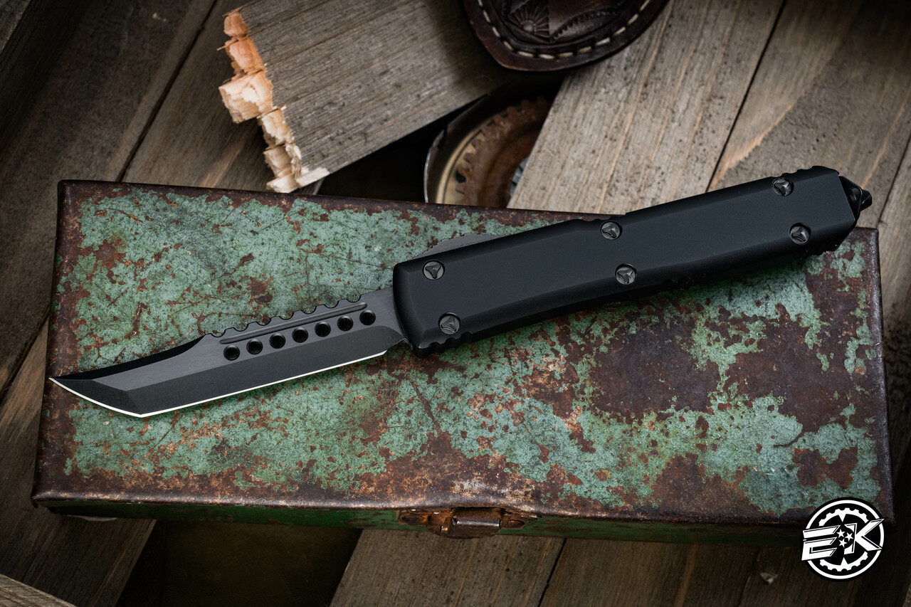 Microtech Ultratech OTF Hellhound Black Knife 3.4" DLC 119-1DLCTS ...