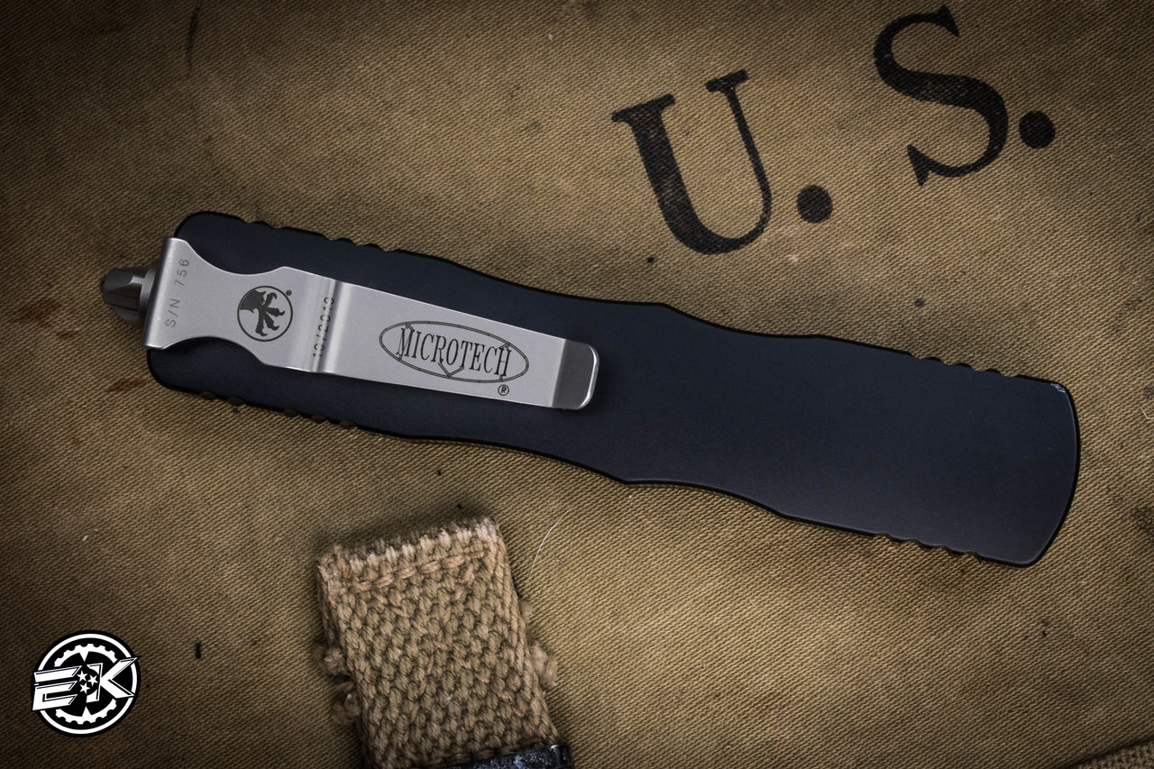 Microtech Dirac Delta Otf Automatic Knife 375 Dagger Black 227 1