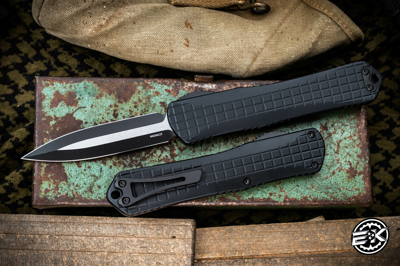 Heretic Knives Manticore X Black Frag Otf Automatic Knife 375 Double