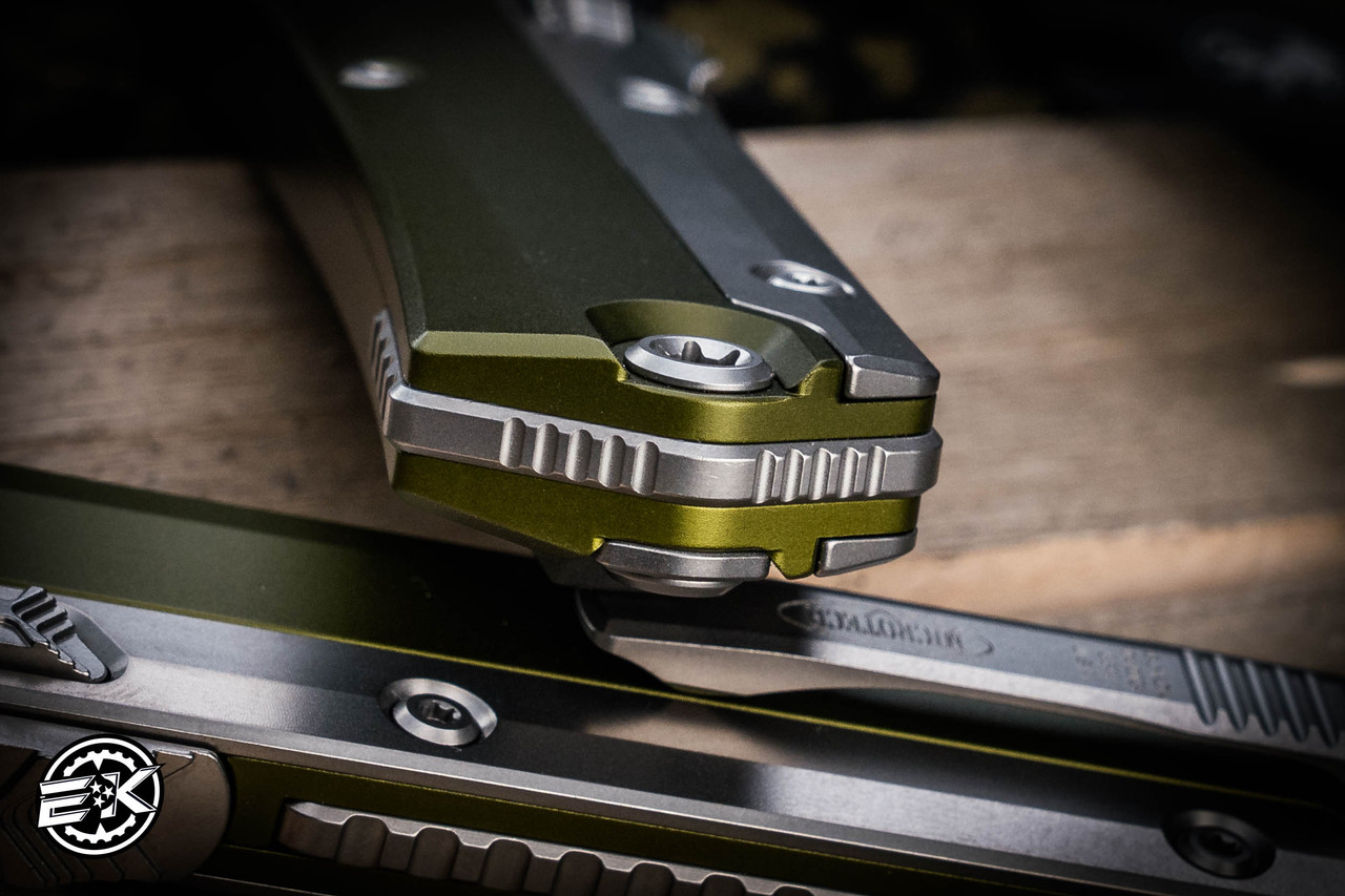 Microtech "Glykon" OD Green OTF Automatic Knife Aluminum/Titanium 3.75 ...