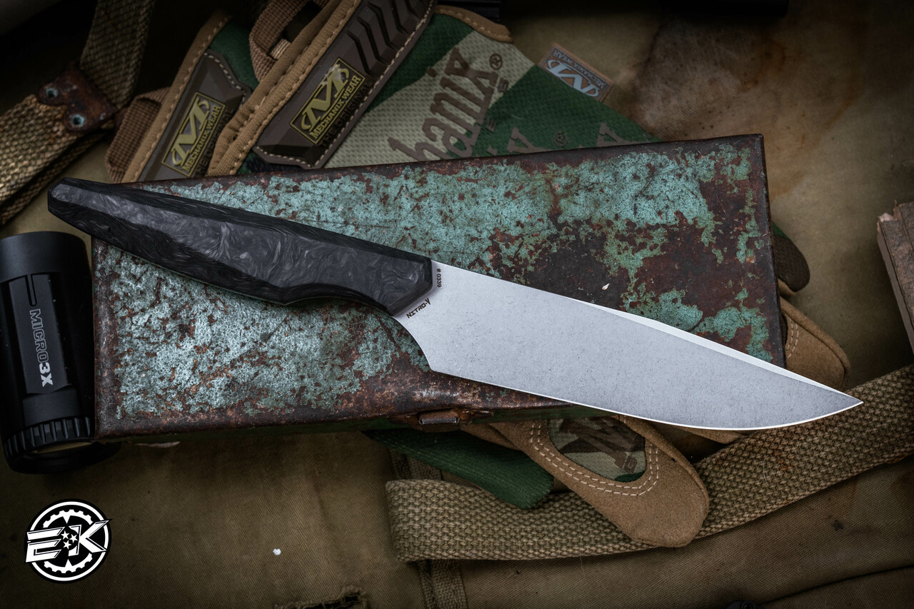 Vero Engineering Utility 5 Fixed Blade Kitchen Knife Marbled Carbon ...