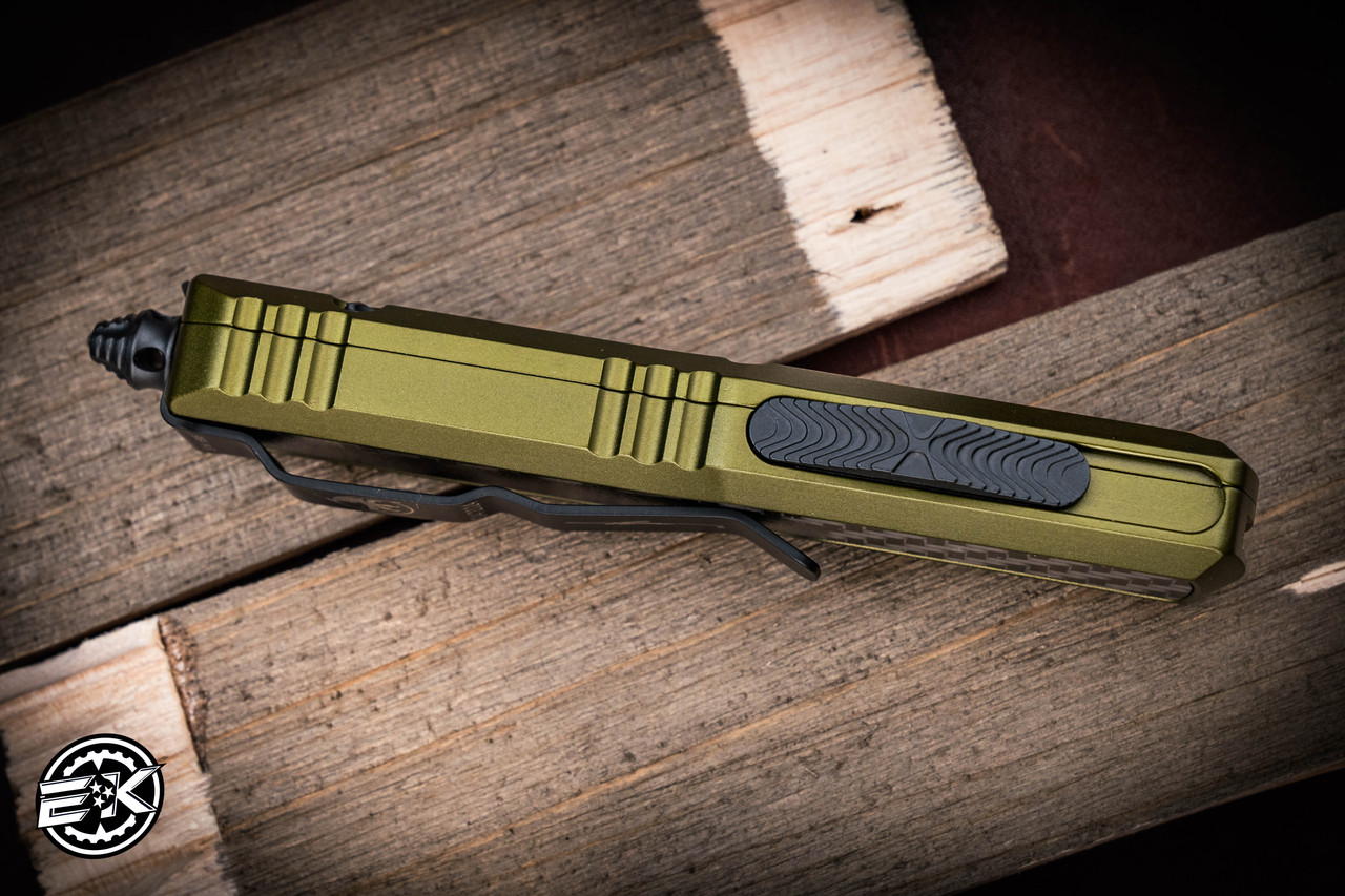Microtech Daytona Otf Automatic Knife Od Greencarbon Fiber Inlay 31