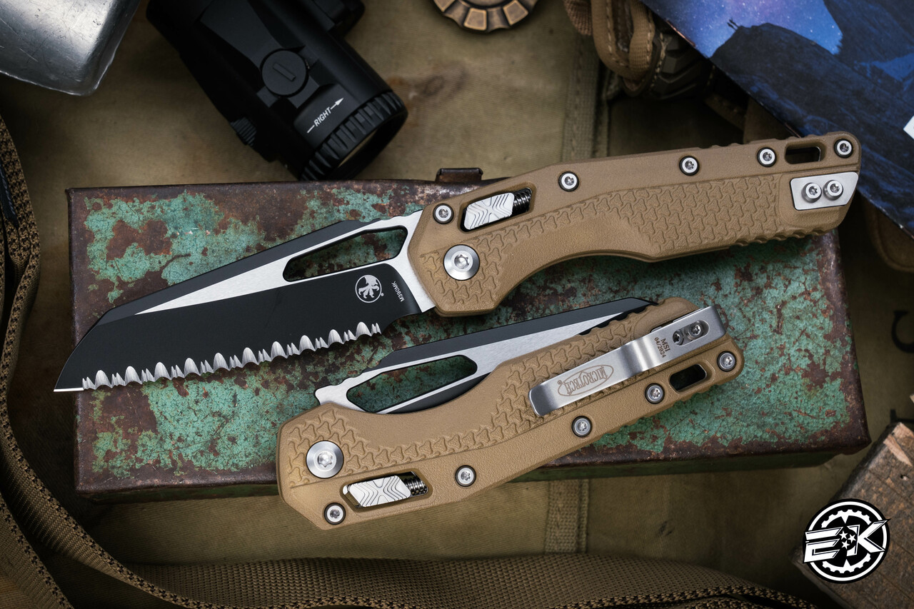 Microtech Standard Issue Msi Ram Lok Manual Folding Knife Dark Earth