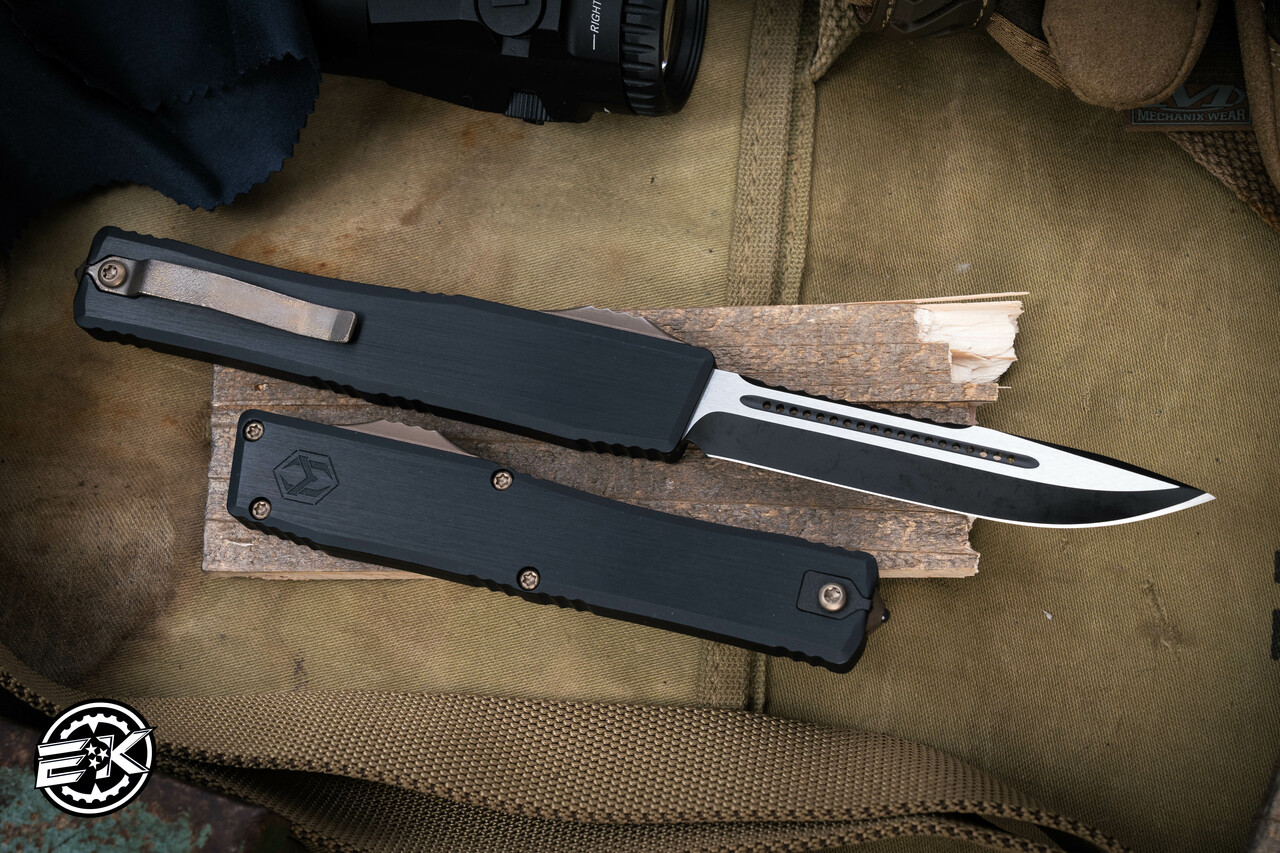 Heretic Knives Custom NYX Prototype OTF Automatic Knife Hefted Aluminum ...