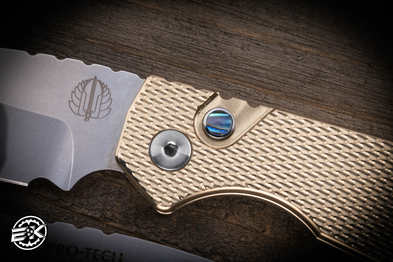 ProTech Strider PT+ Automatic Folding Knife Textured Bronze 3.05 ...