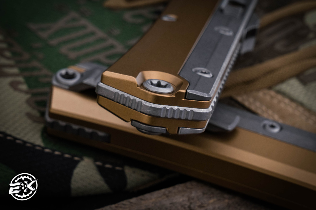 Microtech Glykon OTF Automatic Knife Tan Aluminum/Titanium 3.75 ...