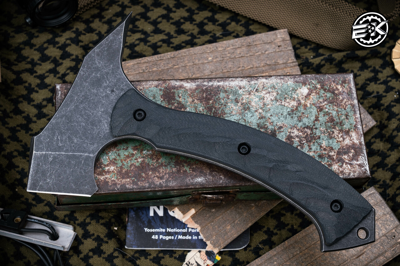 Toor Knives F13 Tommy Tomahawk Axe Bomber Black G10 5.5" Black Oxide