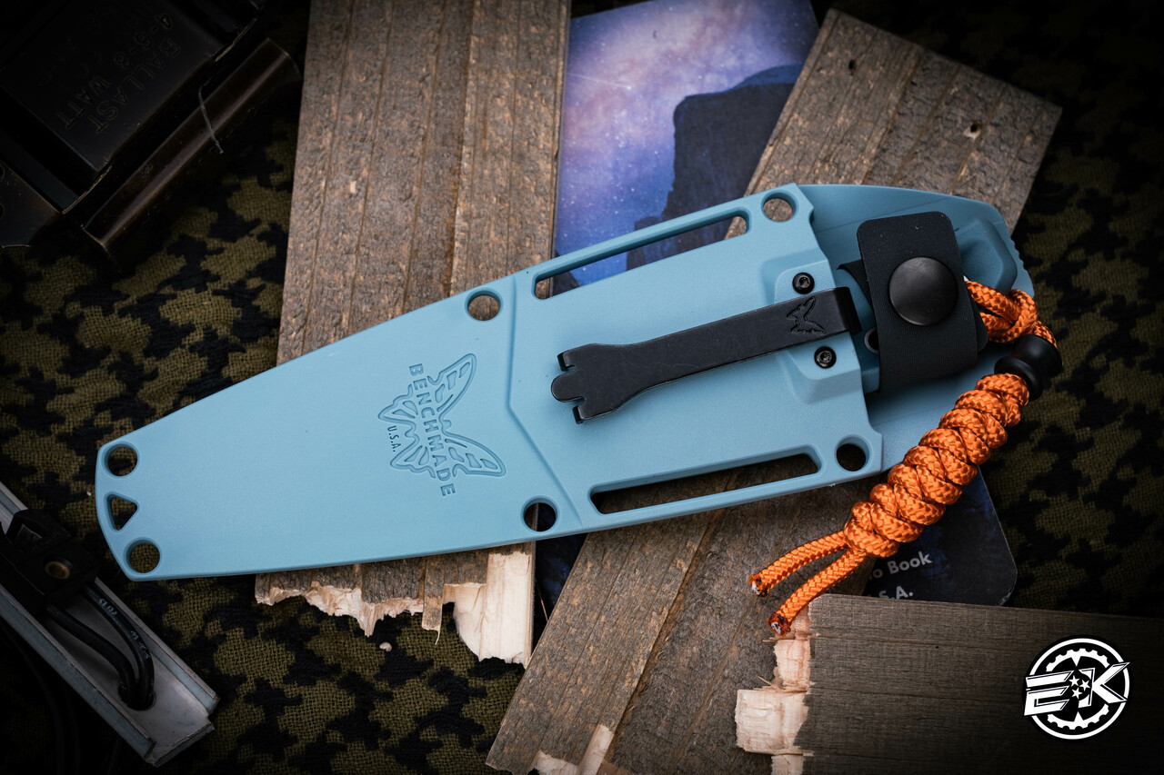 Benchmade Water Intersect Fixed Blade Knife Depth Blue Santoprene 2.7 ...