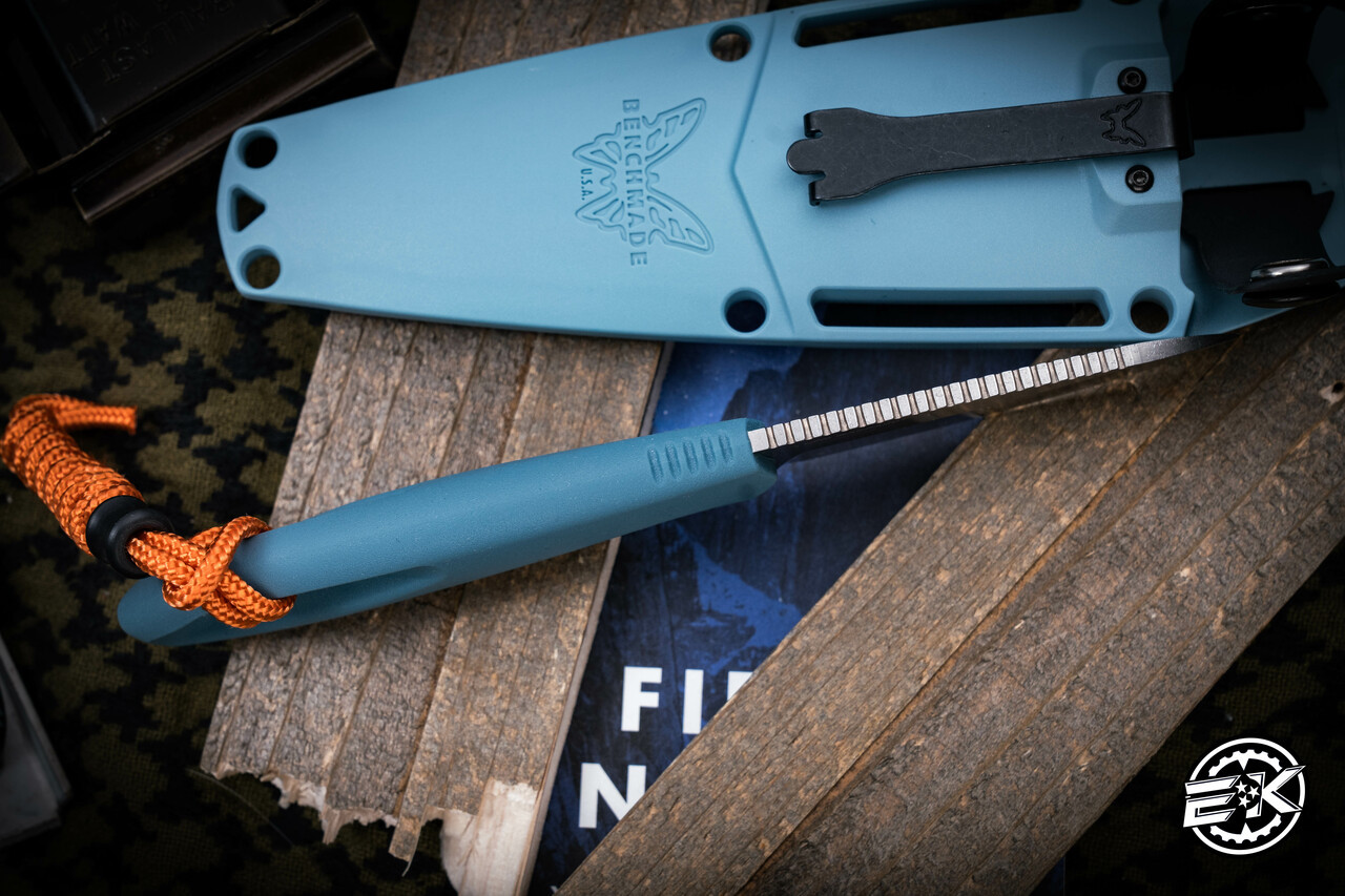 Benchmade Water Intersect Fixed Blade Knife Depth Blue Santoprene 2.7 ...