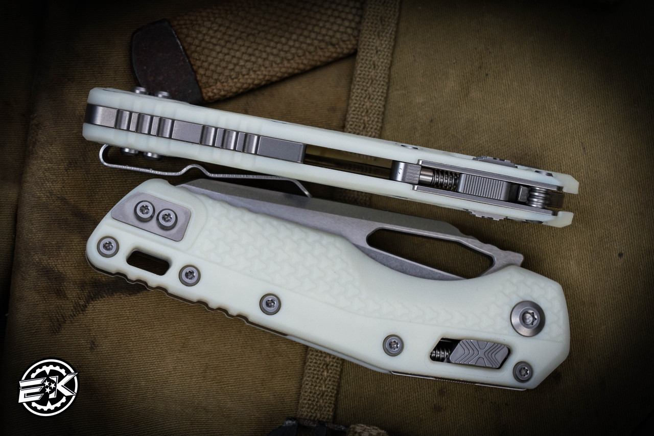 Microtech Standard Issue Msi Ram Lok Manual Folding Knife White 385