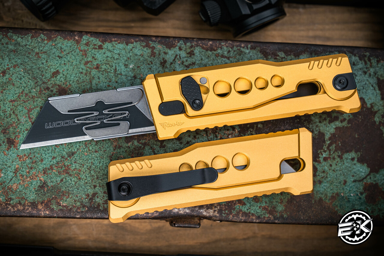 Reate EXO-U Gravity Utility Knife Yellow Speedhole Aluminum 2.3 ...